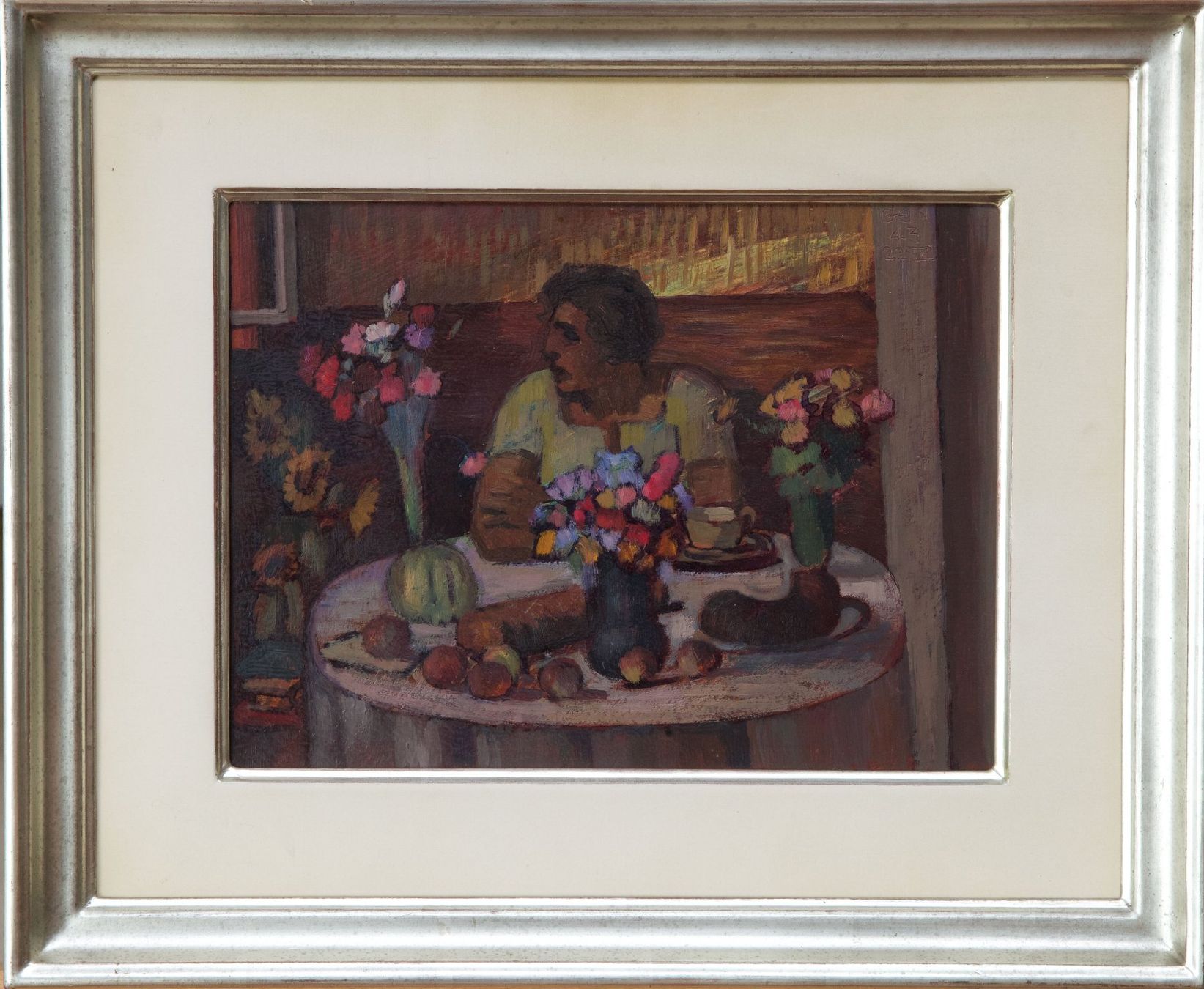 Eugen Niederer, Kaffeepause mit Früchten und Blumensträussen (Gebraucht) in Hagenbuch ZH für CHF ...