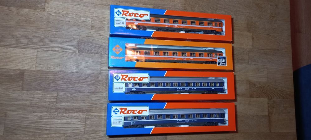 4x Roco SBB Eurofima 44650 & 44655 Bcm / Am H0 1:87 DC | Kaufen auf Ricardo