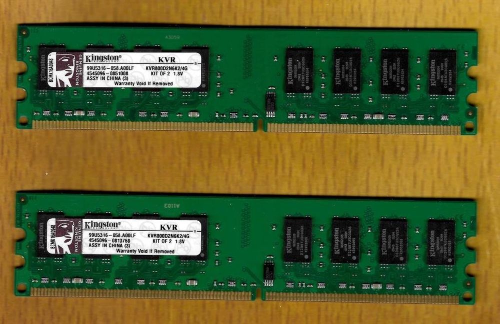 RAM Kingston 4GB (2x2GB) DDR2 800 (Gebraucht) in Sorengo für CHF 8.9 ...