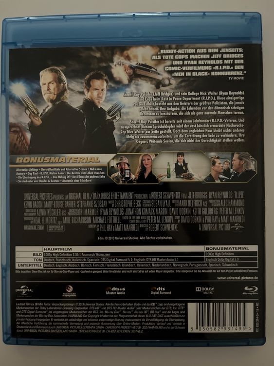 R.I.P.D. Rest in Peace Department (2013) Blu-ray 📀 (Neu (gemäss Beschreibung)) in Sierre für CHF ...