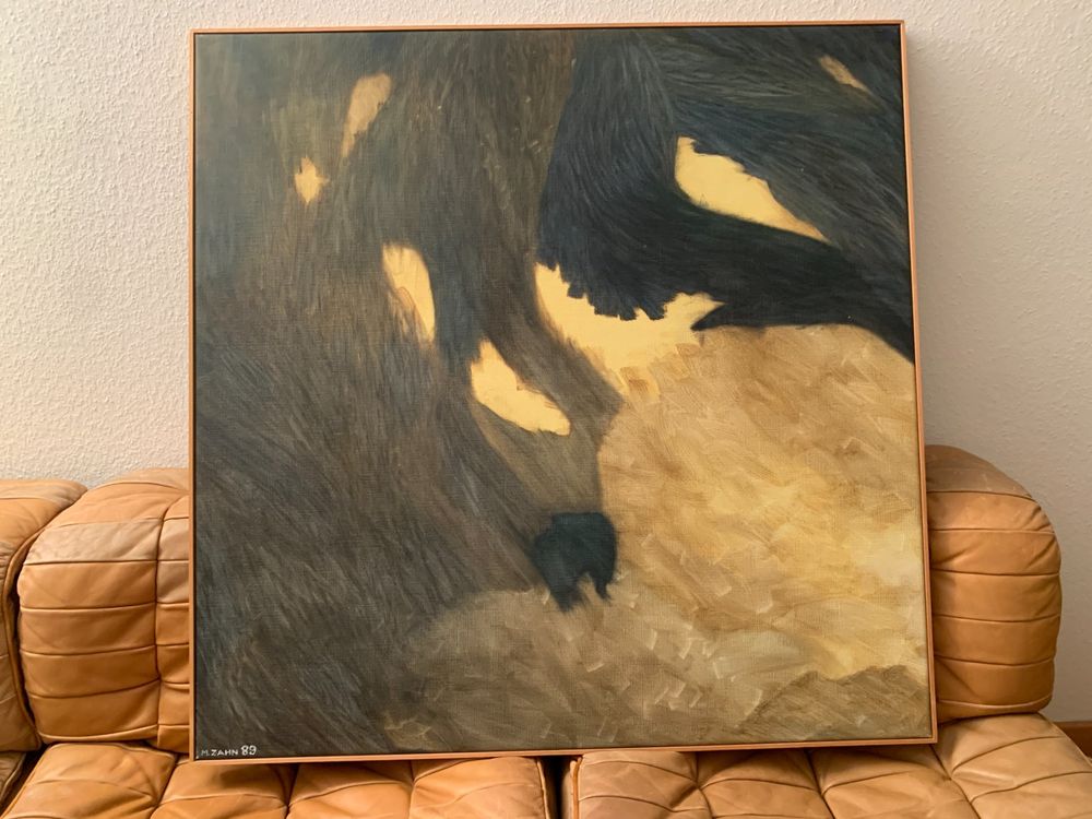 M. Zahn 1989 grosses Gemälde Acryl auf Leinwand (Gebraucht) in Zürich ...