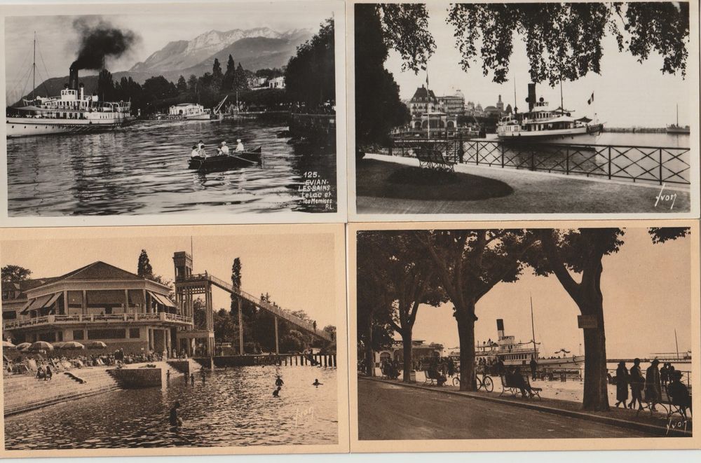 16 cp Evian-les-Bains, Schiffe, bateaux, Lac de Genève (Gebraucht) in ...