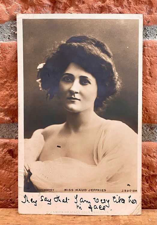 1903 - Antike Foto AK MISS MAUD JEFFRIES aus England (Gebraucht) in Root für CHF 1.5 – mit ...