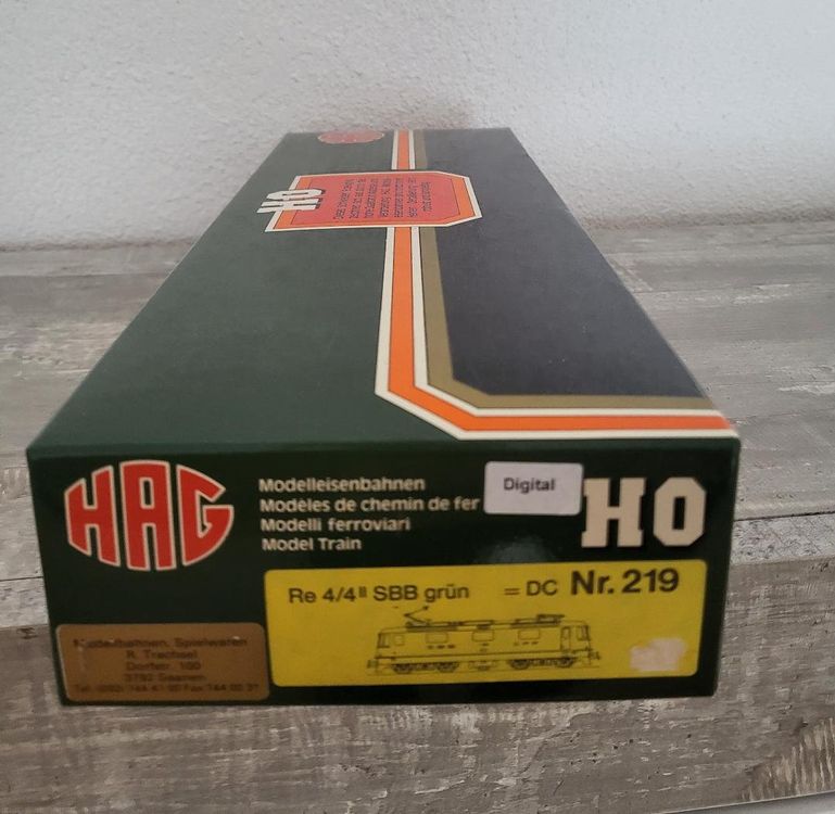 Hag Leerkarton für Nr. 219 Re 4/4 SBB oder ähnlich, H0 1:87 (Gebraucht ...