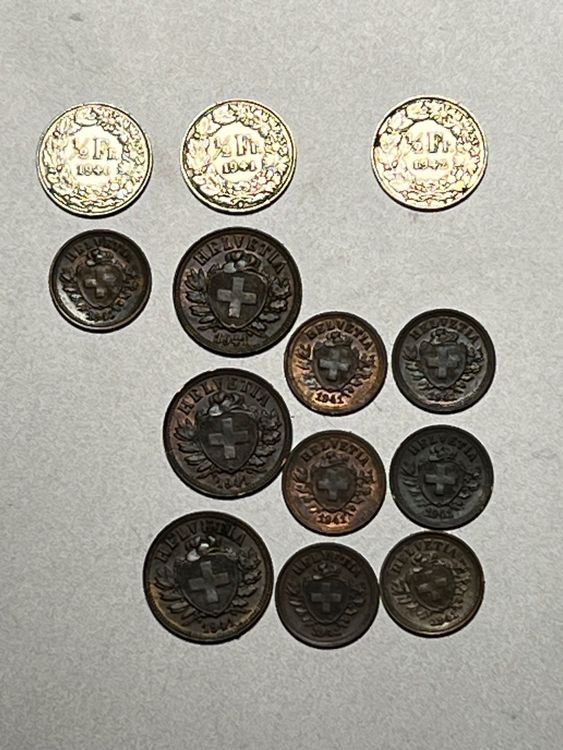 Münzen 40er Jahre (Gebraucht) in Buochs für CHF 4 – mit Lieferung auf Ricardo kaufen