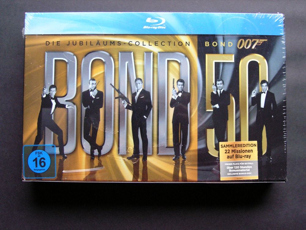 JAMES BOND 50 JUBILÄUMS-COLLECTION BLURAY NEU!!! (Neu und originalverpackt) in Zuzwil SG für CHF ...