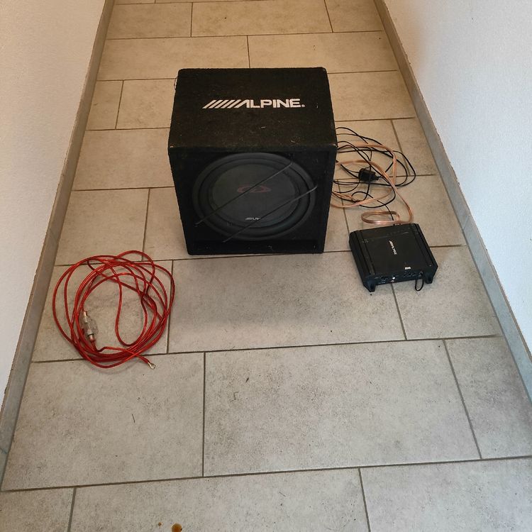 Alpine Subwoofer SBG-30BR mit Verstärker MRV-M250 (Gebraucht) in für ...