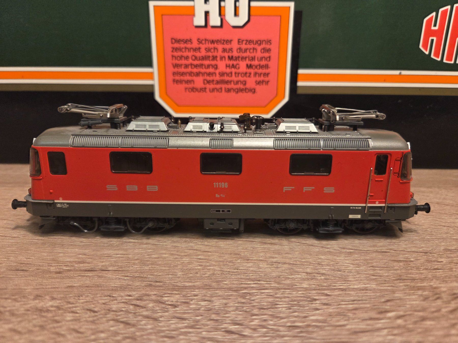 Hag 166 E-Lok 11196 Re 4/4 II SBB H0 (D'occasion) à St-Aubin-Sauges ...