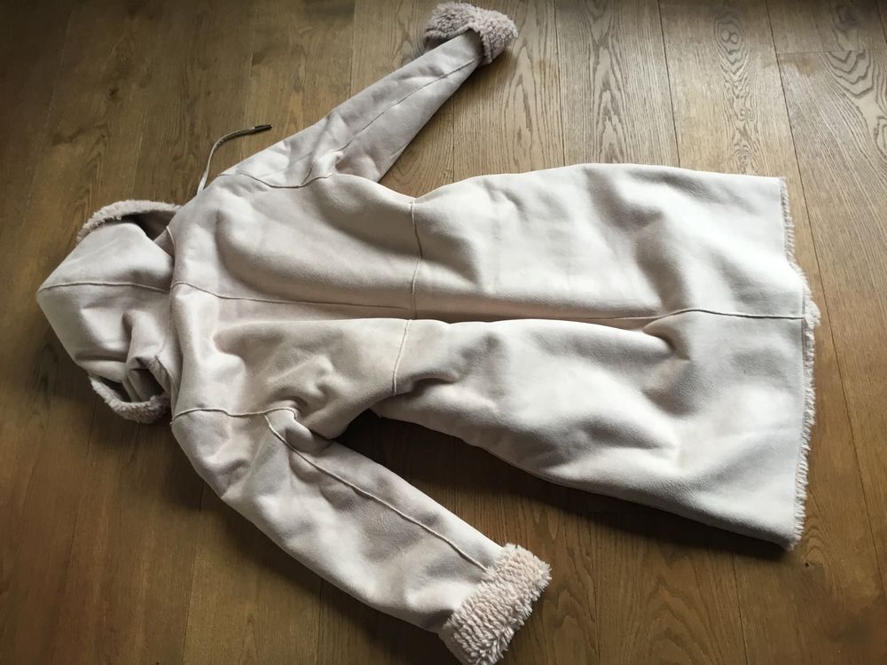 Rino&Pelle Kuschel Wintermantel Gr.40/L in Trendfarbe Haut (Neu (gemäss ...