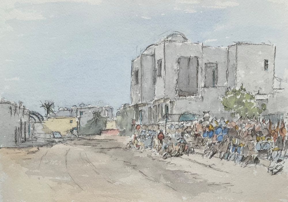 Hans LANZ, Midown Aquarell | Kaufen auf Ricardo