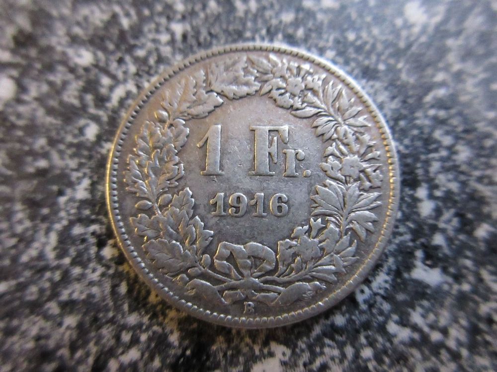 1 Franken 1916..Silber. (Gebraucht) in ostermundigen für CHF 3 – mit Lieferung auf Ricardo kaufen