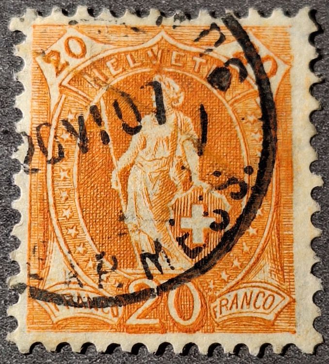 Stehende Helvetia 86A Feld 282 - III - R41- Stadium Kat. 200 | Kaufen auf Ricardo