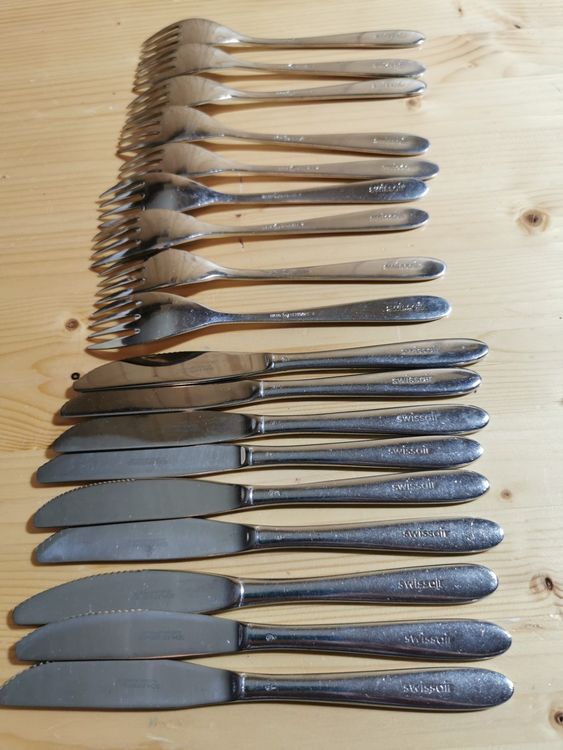 Swissair Besteck 18-teilig versilbert (Gebraucht) in Sirnach für CHF 45 – mit Lieferung auf ...