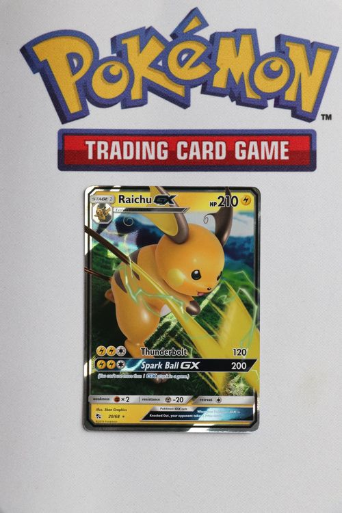 Pokémon - Raichu GX (20/68) EN - Hidden Fates (Neu (gemäss Beschreibung ...