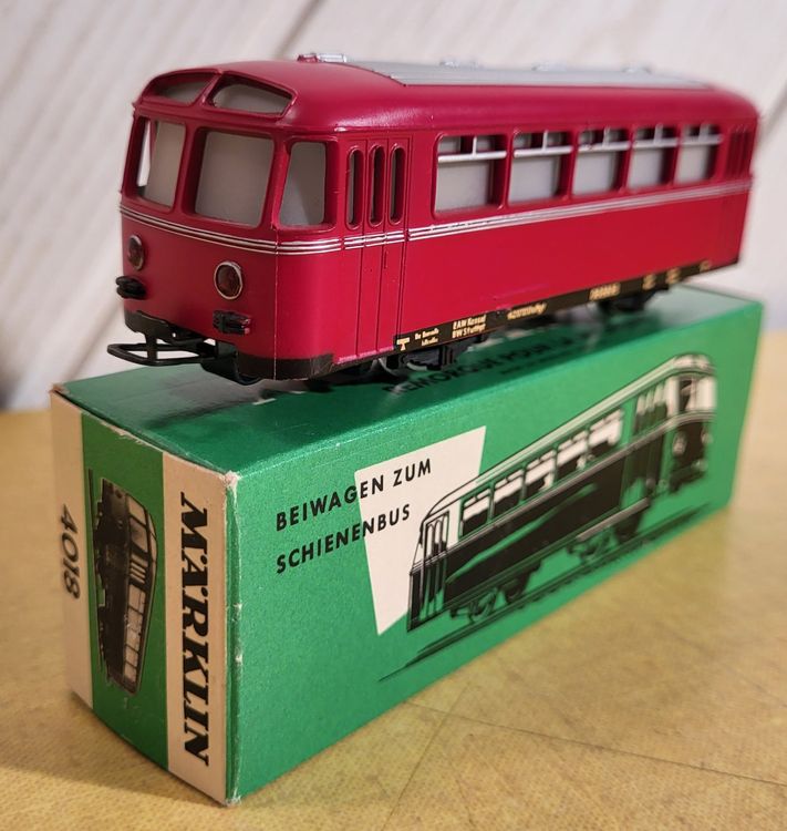 MÄRKLIN 4018 - SCHIENENBUS - BEIWAGEN - DB 800B | Kaufen auf Ricardo