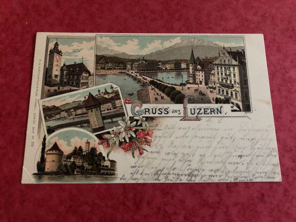 Luzern Lithographie 1901 (591) | Kaufen auf Ricardo
