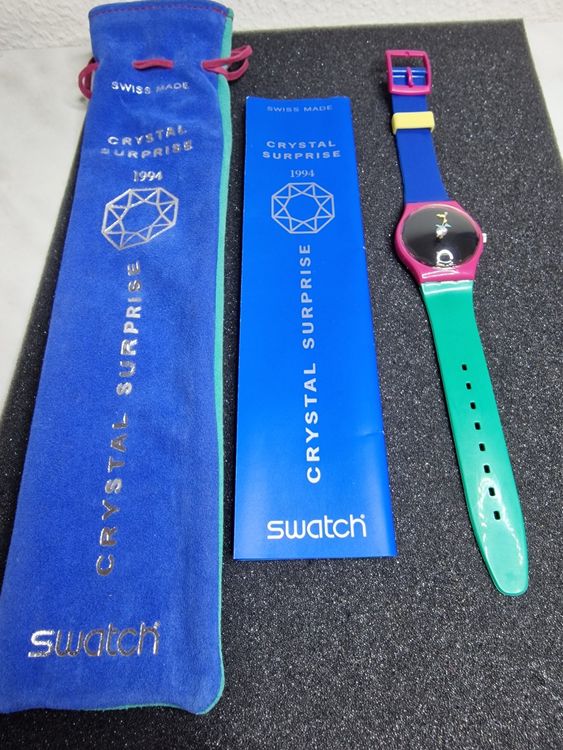 Ungetragene Vintage 1994 Swatch CRYSTAL SURPRISE GZ129 (Neu und ...