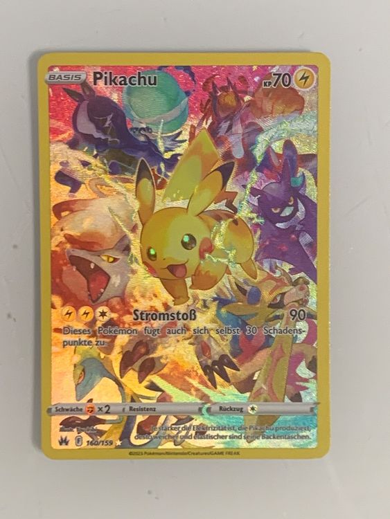 Pokemon secret rar pikachu crown zenith (Gebraucht) in Triesen für CHF ...