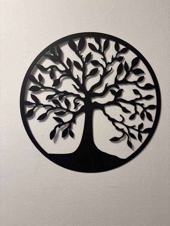 Wanddeko Lebensbaum Metall schwarz Deko Baum des Lebens (Neu (gemäss Beschreibung)) in ...