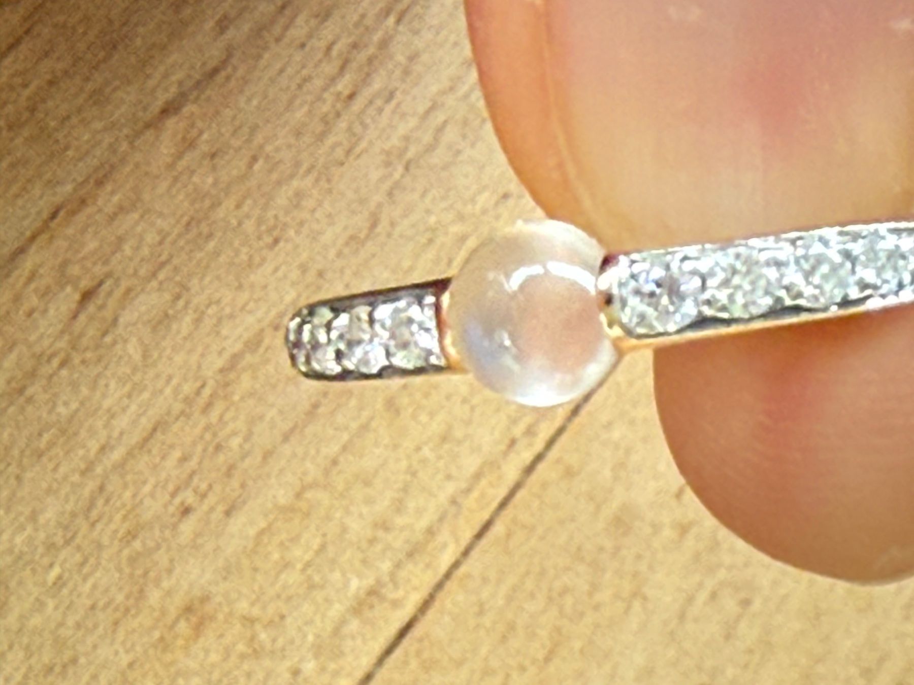 Pomellato M‘Ama non M‘Ama Ring, Mondstein, Diamanten, Gr. 52 (Gebraucht ...