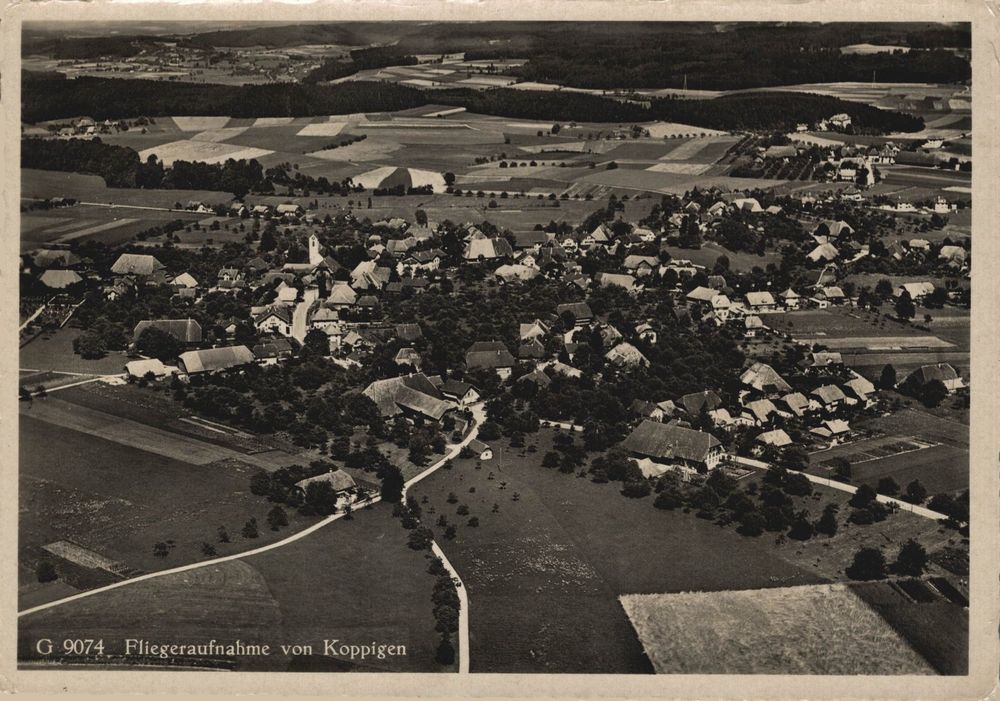 Fliegeraufnahme von Koppigen (Gebraucht) in Bronschhofen für CHF 10 – mit Lieferung auf Ricardo ...