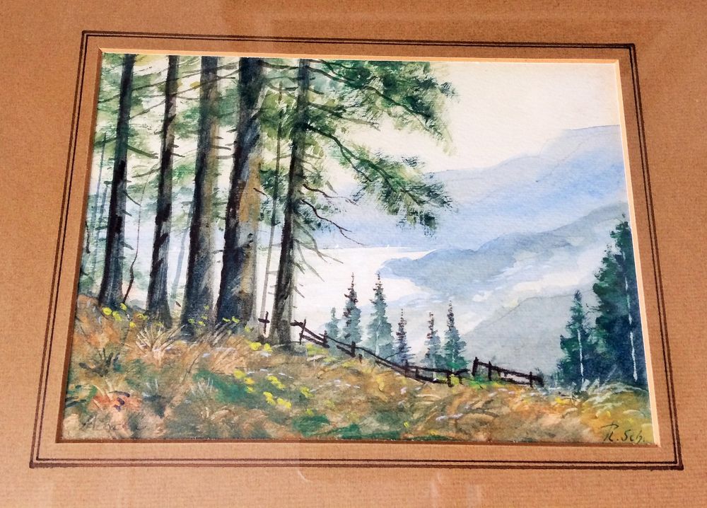 zwei alte Aquarelle mit Alpen Bergsee Motiven (Gebraucht) in Derendingen für CHF 23 – mit ...