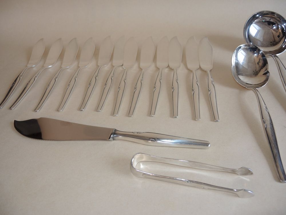 148 Teile silber Besteck Set 12 Personen 90 Berndorf 7.2kg (Gebraucht) in Rorschach für CHF 375 ...