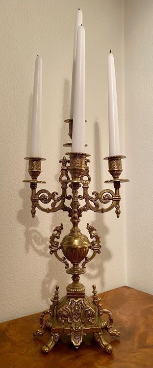 Antiker Kerzenständer / Kerzenhalter Messing | Kaufen auf Ricardo