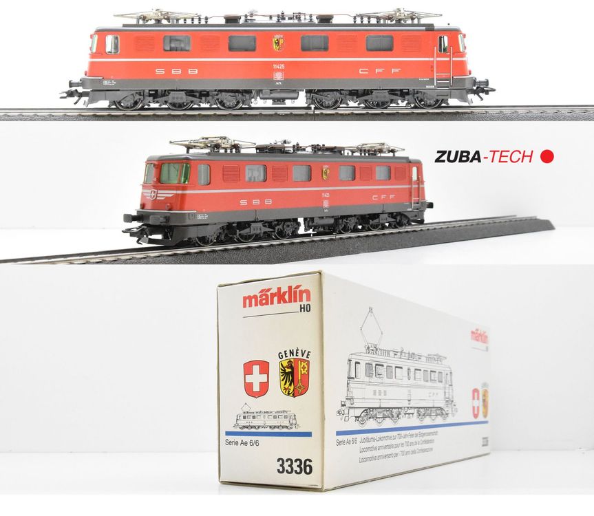 Märklin 3336 E-Lok Ae 6/6 Kanton Genf SBB H0 WS Analog OVP | Kaufen auf ...