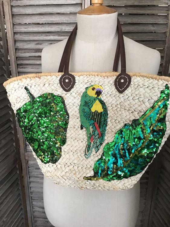 Sommer* Strand & Meer…Spezielle Tasche „Raffia & Pailetten“ (Neu und originalverpackt) in ...