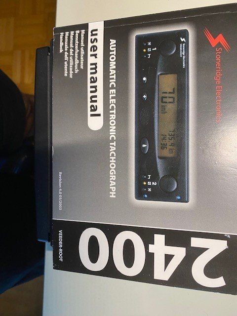 Tachograph Stoneridge Electronics 2400 UBER, taxi, limousine (Gebraucht ...