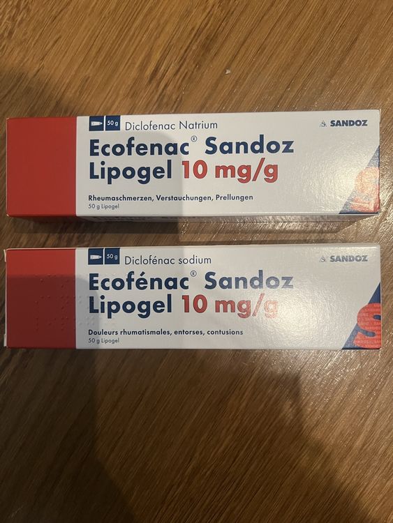 2x Ecofenac Sandoz Lipogel 10mg/g (12.2025) | Kaufen auf Ricardo