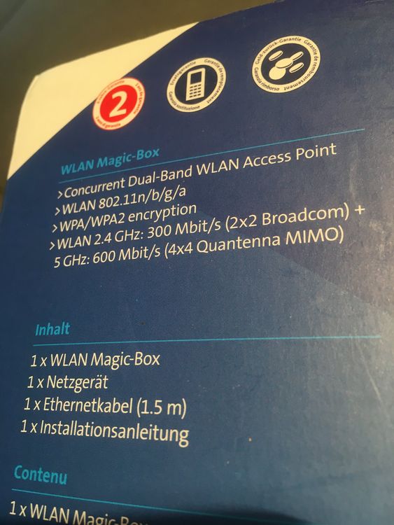 WLAN Magic-Box Swisscom (Concurrent Access Point) Air 4742 (Neu und ...