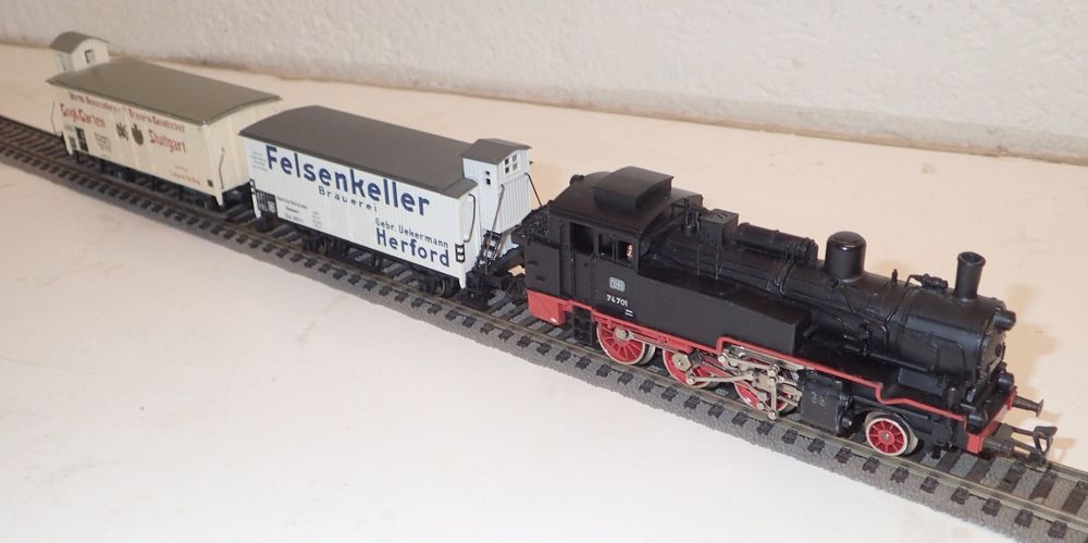 Märklin H0: DB Dampflok BR 74 3095 + 2 Bierwagen Ep. II/III | Kaufen auf Ricardo