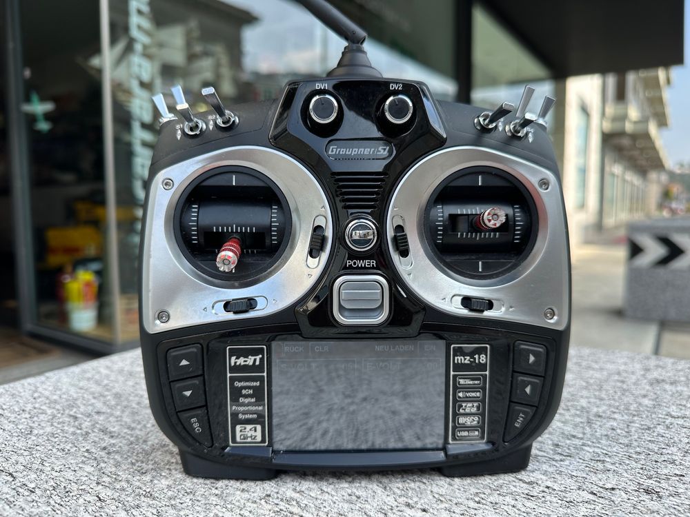 Graupner mz-18 HoTT Fernsteuerung (9-Kanal) + GR-16 (Gebraucht) in ...