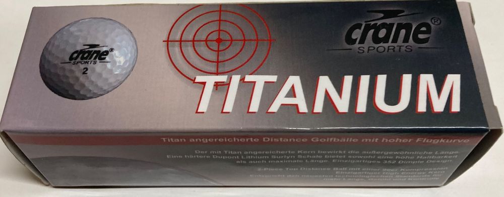 Crane Titanium Golfbälle original verpackt (60 Stück) (Neu und ...