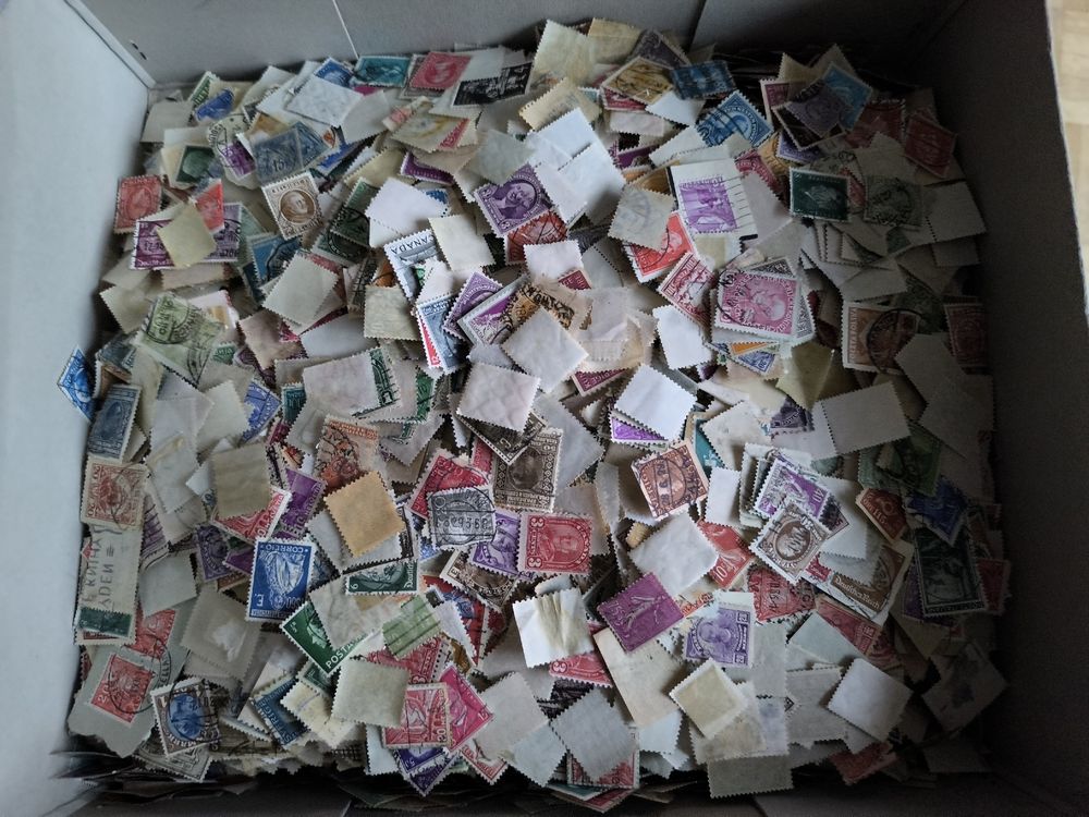 X-Tausend alte Kopfbriefmarken aus 1900 älter und neuer (Gebraucht) in ...