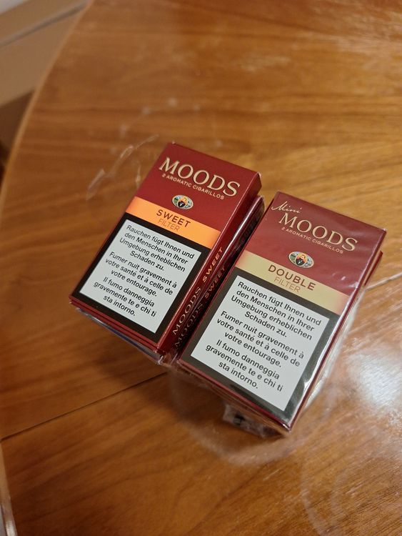 19 Stk. MOODS Cigarillos Sweet & Double Filter mini (Neu und ...