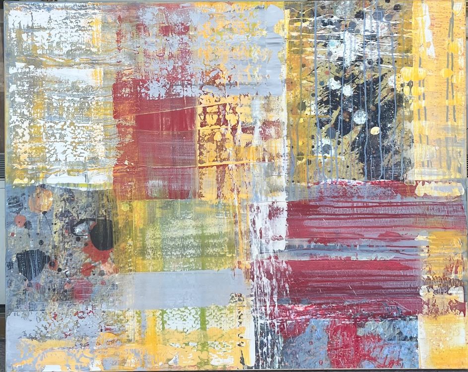 Rosa Lachenmeier (1959) Grosse Abstrakte Mischtechnik (Gebraucht) in Root für CHF 149 – nur ...