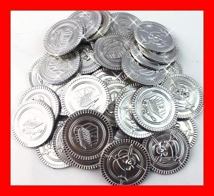 Piraten Kindergeburtstag Silberschatz Münzen Geld Taler | Kaufen auf ...