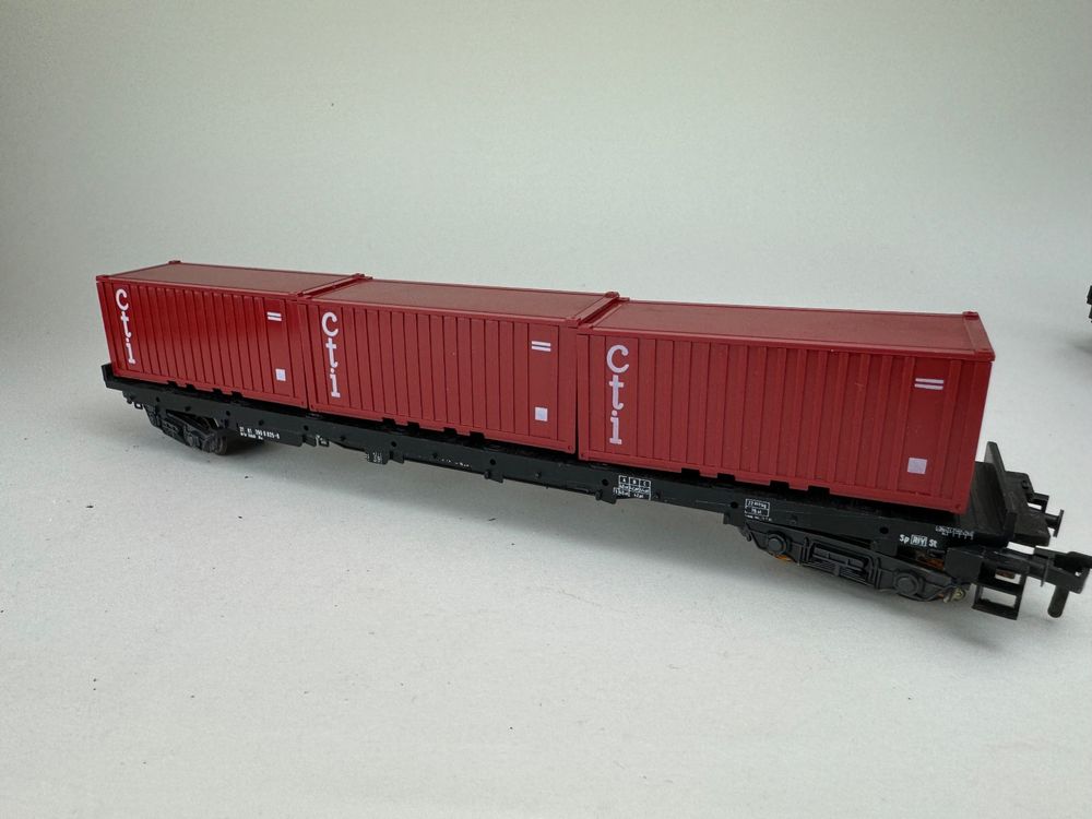 Liliput Containerwagen mit drei Wiking CTI Container | Kaufen auf Ricardo