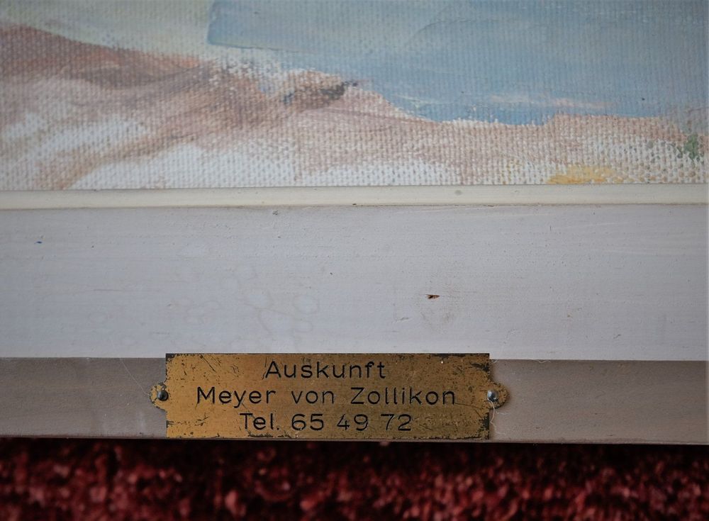 Hans-Rudolf Meyer, Ölbild: Arno Firenze (Gebraucht) in Meilen für CHF 160 – mit Lieferung auf ...