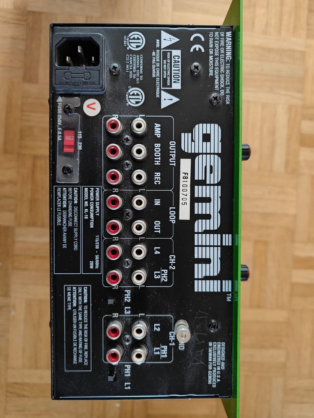 Table de mixage DJ Gemini KL-10 Executioner (Gebraucht) in Genève für ...