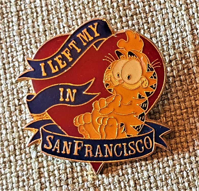 M279 - Pin Garfield San Francisco USA Amerika Comic von 1978 (D ...