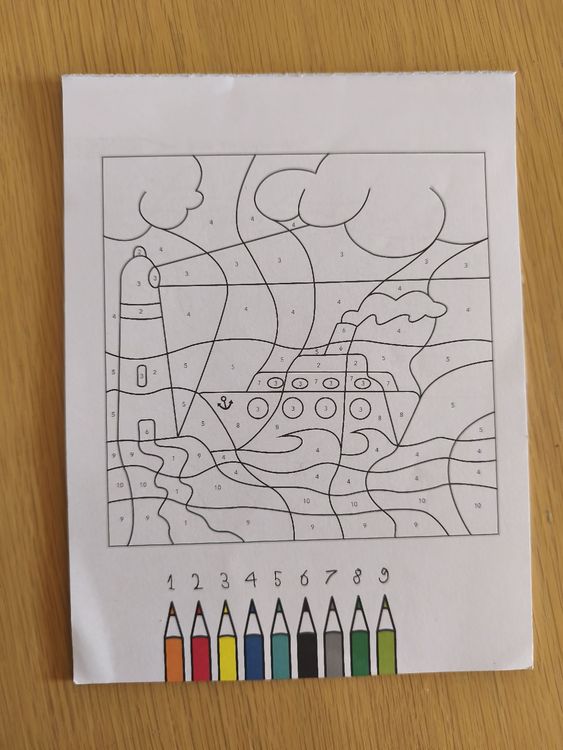 Malen nach Zahlen: Schiff & Leuchtturm - Kreativer Spass! (Neu (gemäss ...