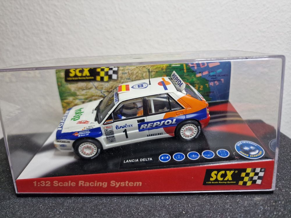 SCX 1:32 LANCIA DELTA INTEGRALE, ref.61570, tecni toys,xenon (Neu und ...