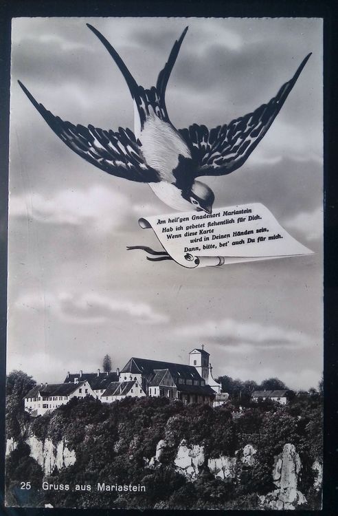 Gruss aus Mariastein AK Animiert mit Schwalbe 1962 | Kaufen auf Ricardo