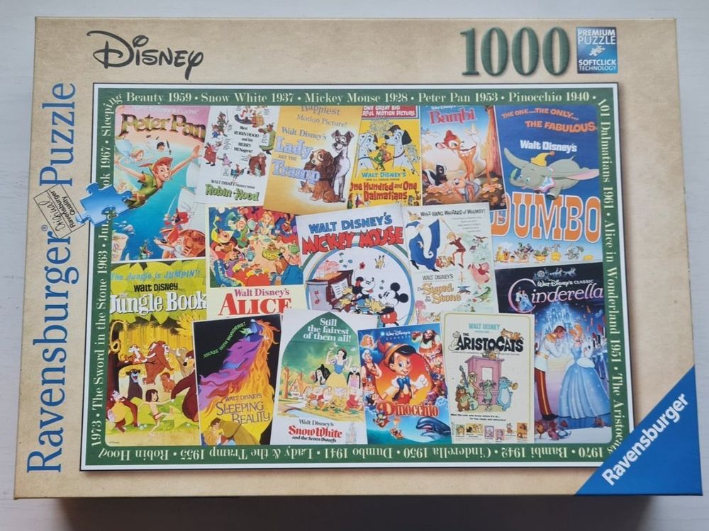 PUZZLE 1000 Ravensburger - DISNEY CLASSICS 70 X 50 | Kaufen auf Ricardo