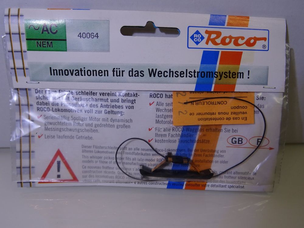 Roco 40064 Flüsterschleifer 42 mm mit Kabel und Schraube (Neu (gemäss ...