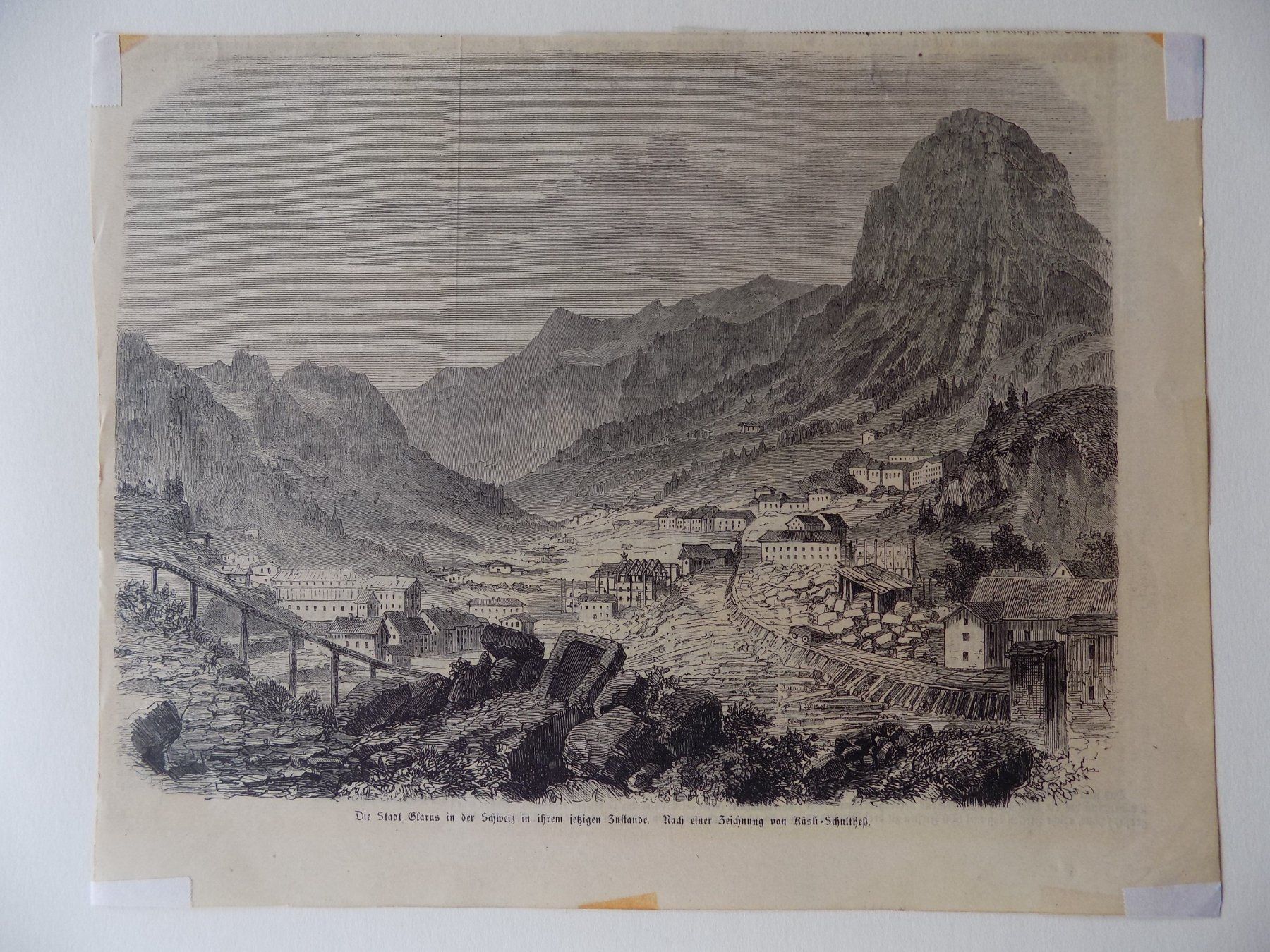 Glarus Xylographie (Gebraucht) in Risch für CHF 30 – mit Lieferung auf Ricardo kaufen